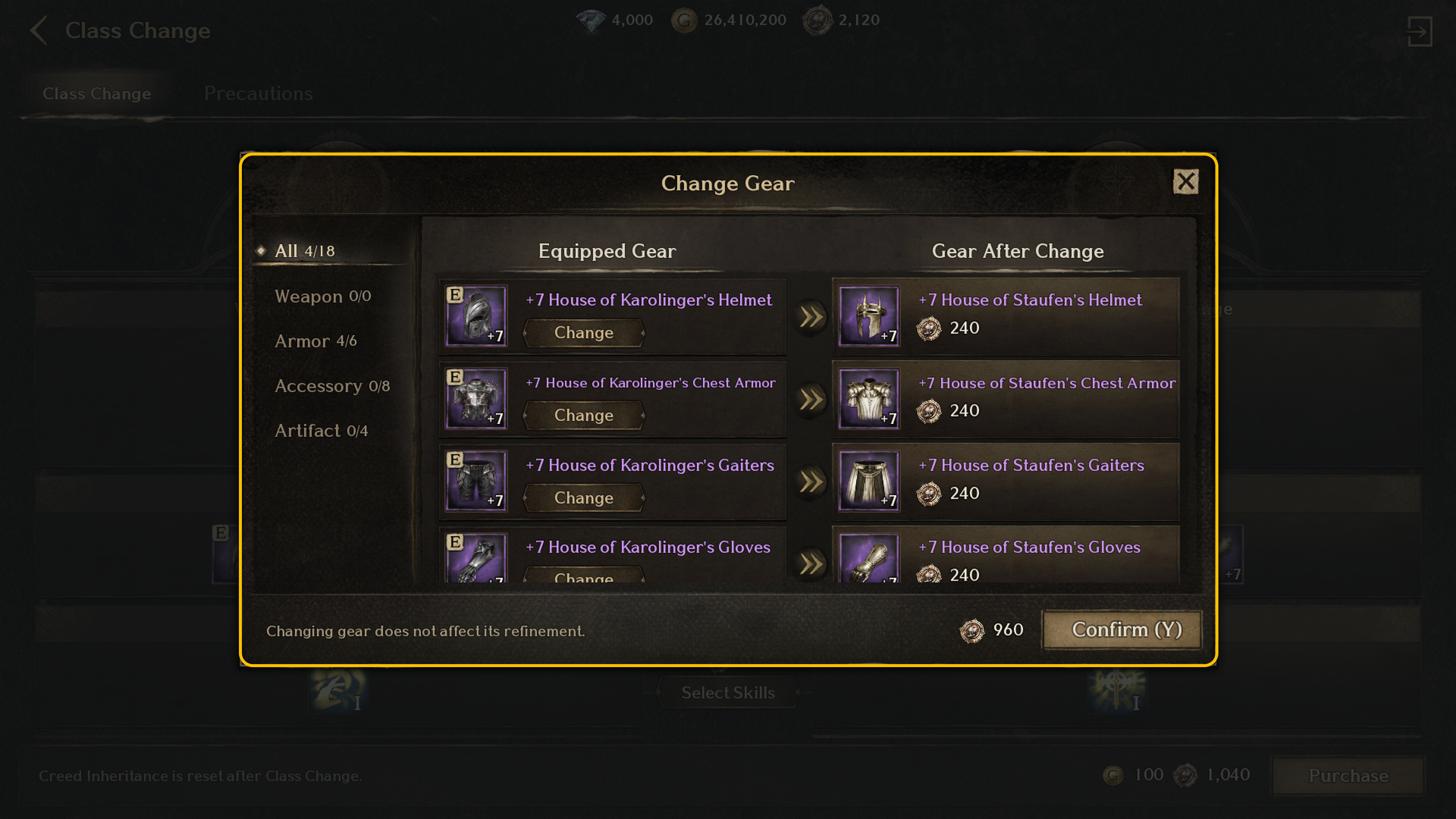 Class Change | NIGHT CROWS