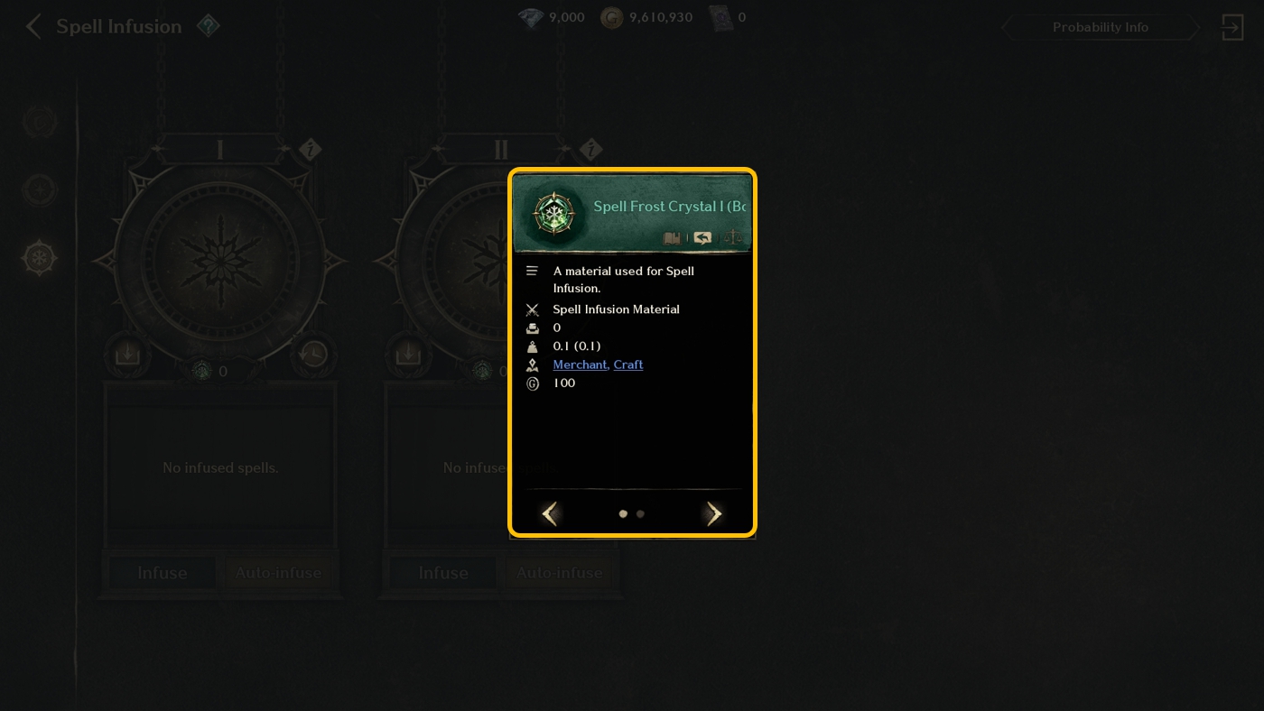 Spell Infusion | NIGHT CROWS
